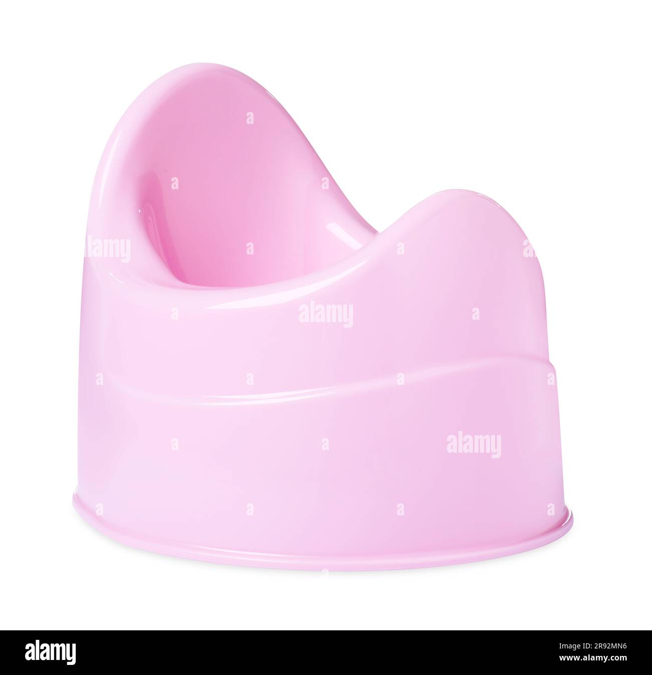 Pink baby potty isolated on white. Toilet training Stock Photo - Alamy