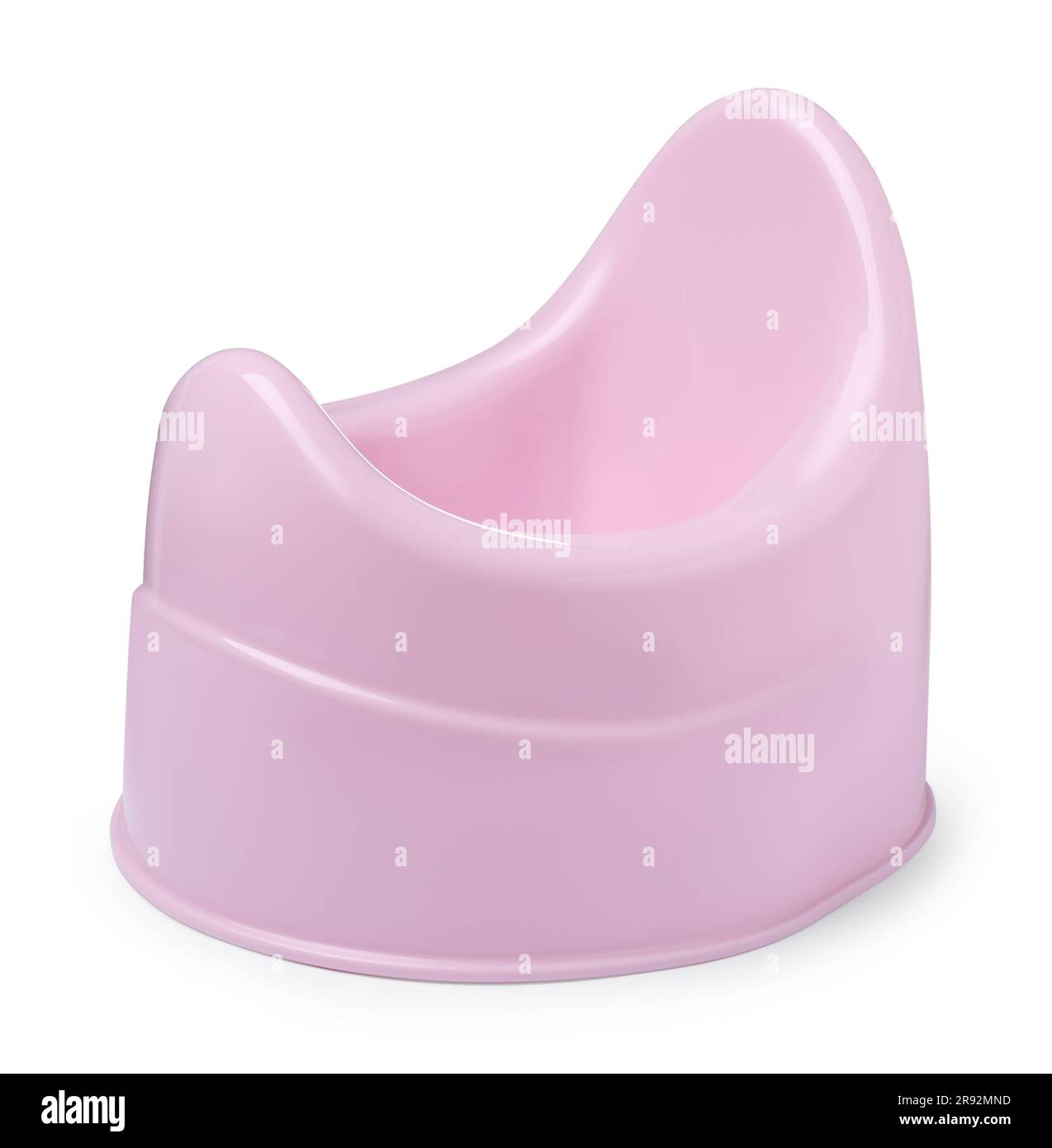 Pink baby potty isolated on white. Toilet training Stock Photo - Alamy