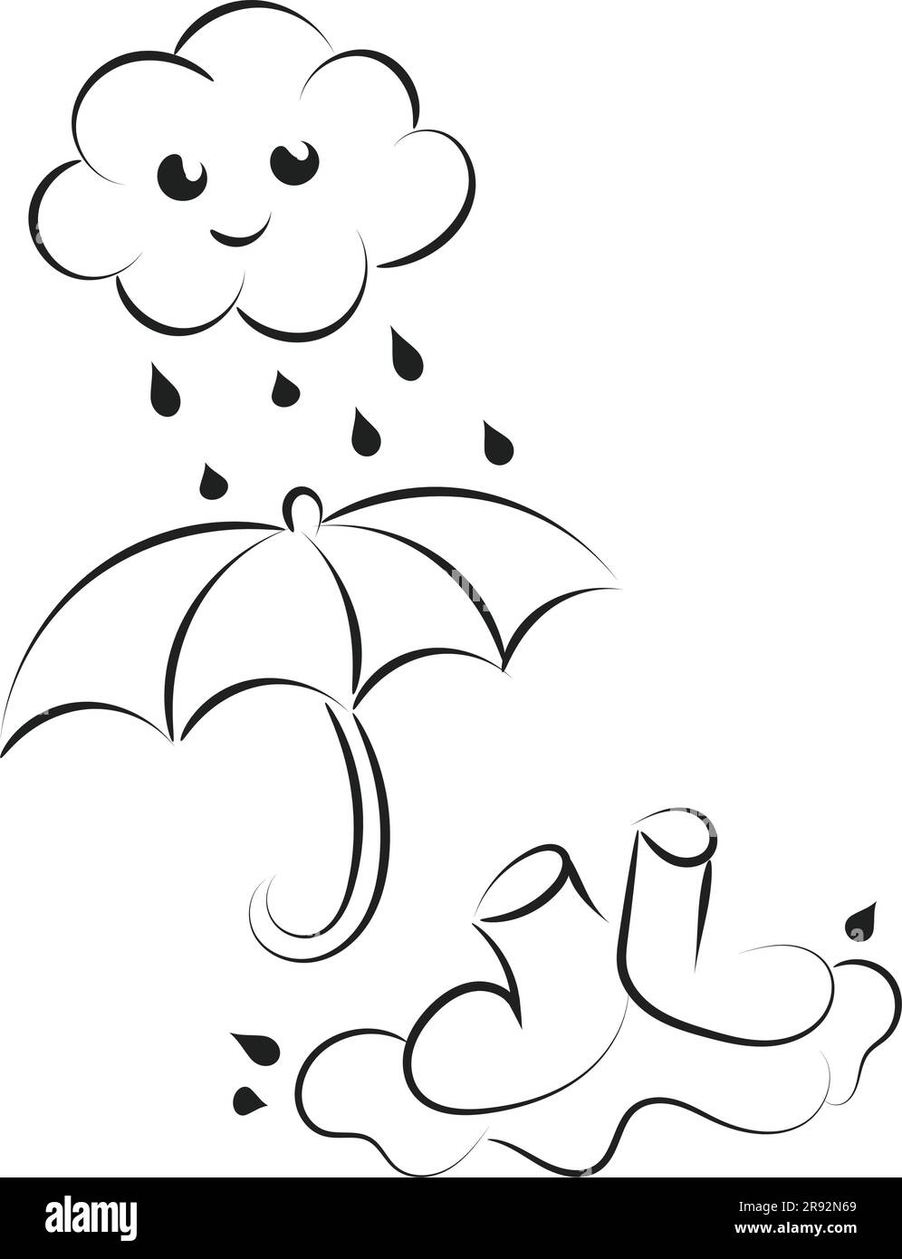 Free Printable Raindrop Clipart Black