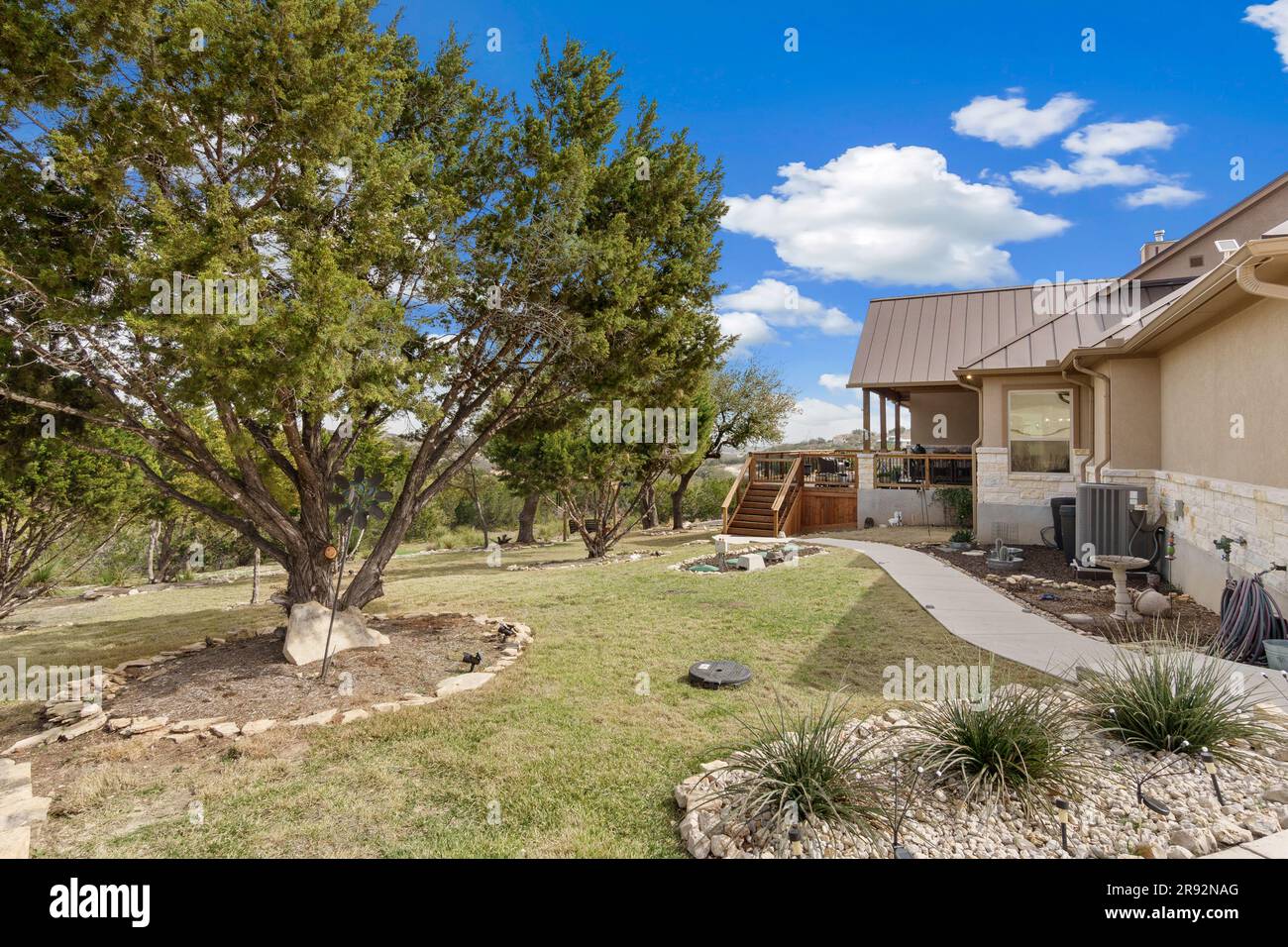 a home back yard Stock Photo - Alamy