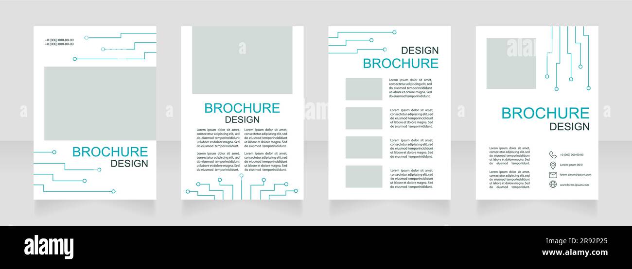 Power transmission system connection blank brochure design Stock Vector ...
