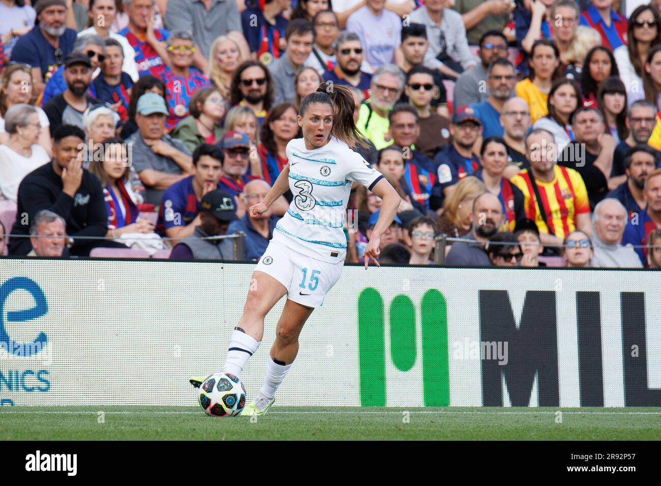 BARCELONA - APR 27: Perisset in action during the Women's Champions ...