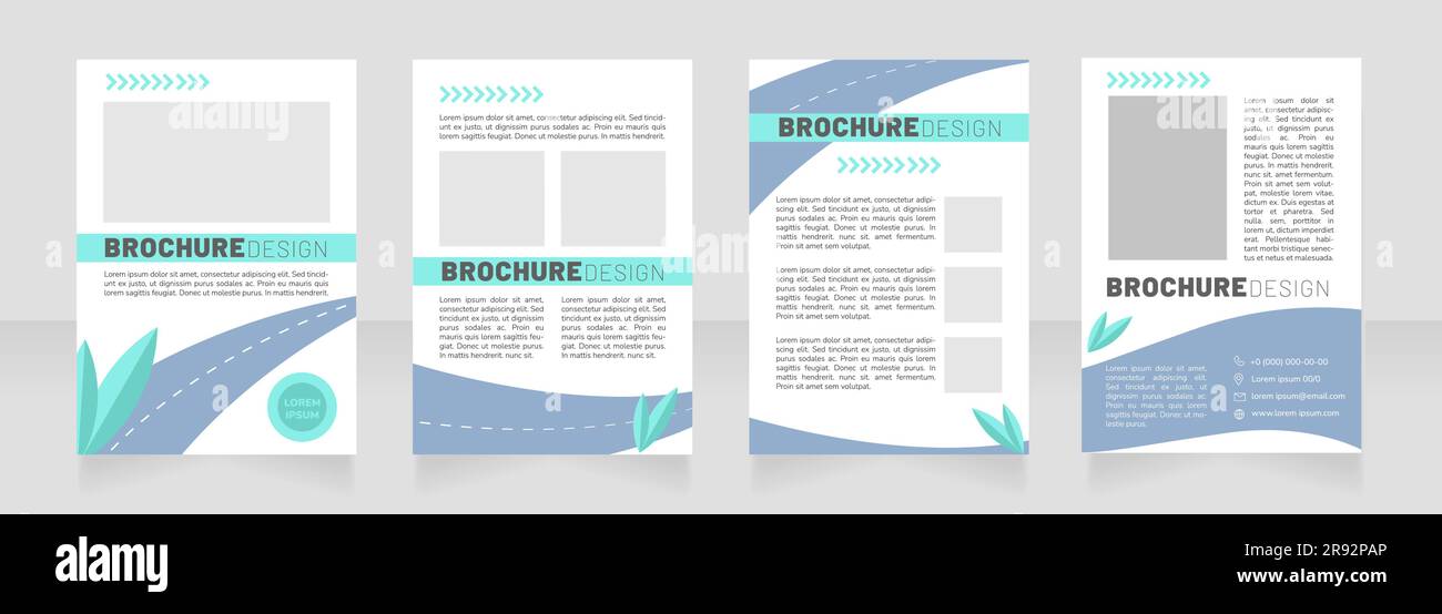 Car free city blue blank brochure design Stock Vector Image & Art - Alamy