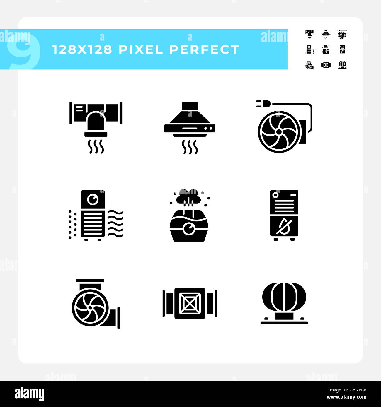 Ventilation and air filtration vector hi-res stock photography and ...