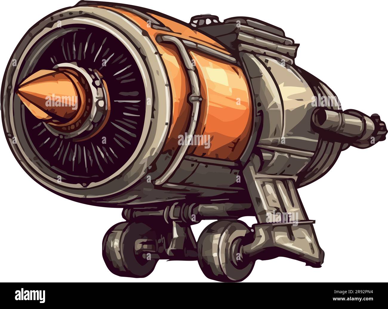 Old fashioned machinery antique air vehicle Stock Vector Image & Art ...