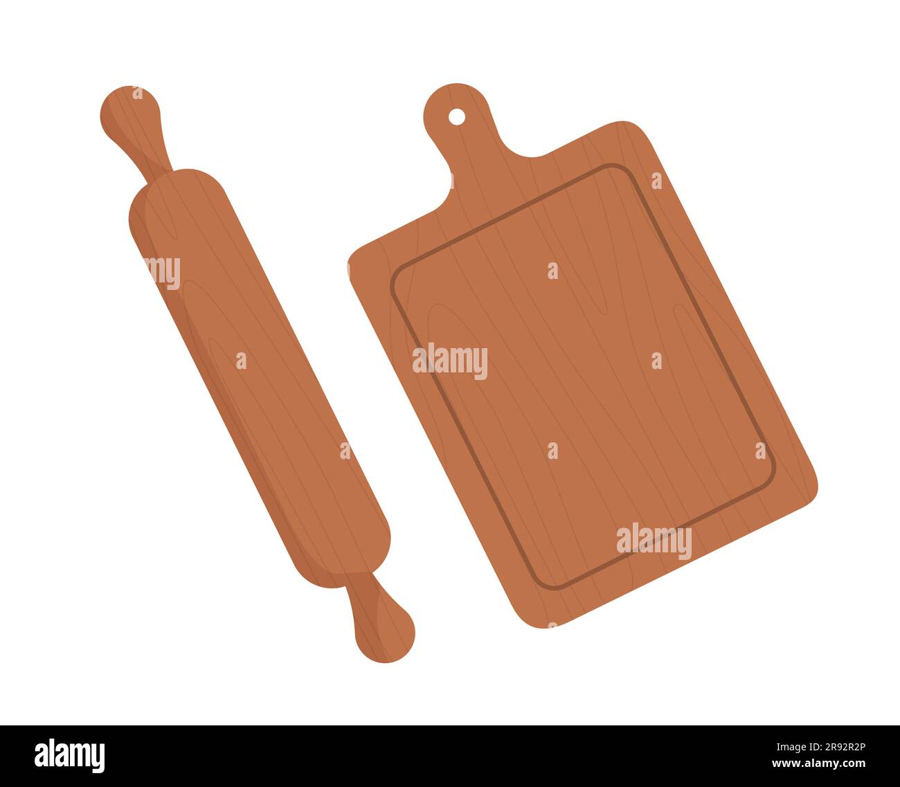 Rolling pin baking dish Stock Vector Images - Alamy
