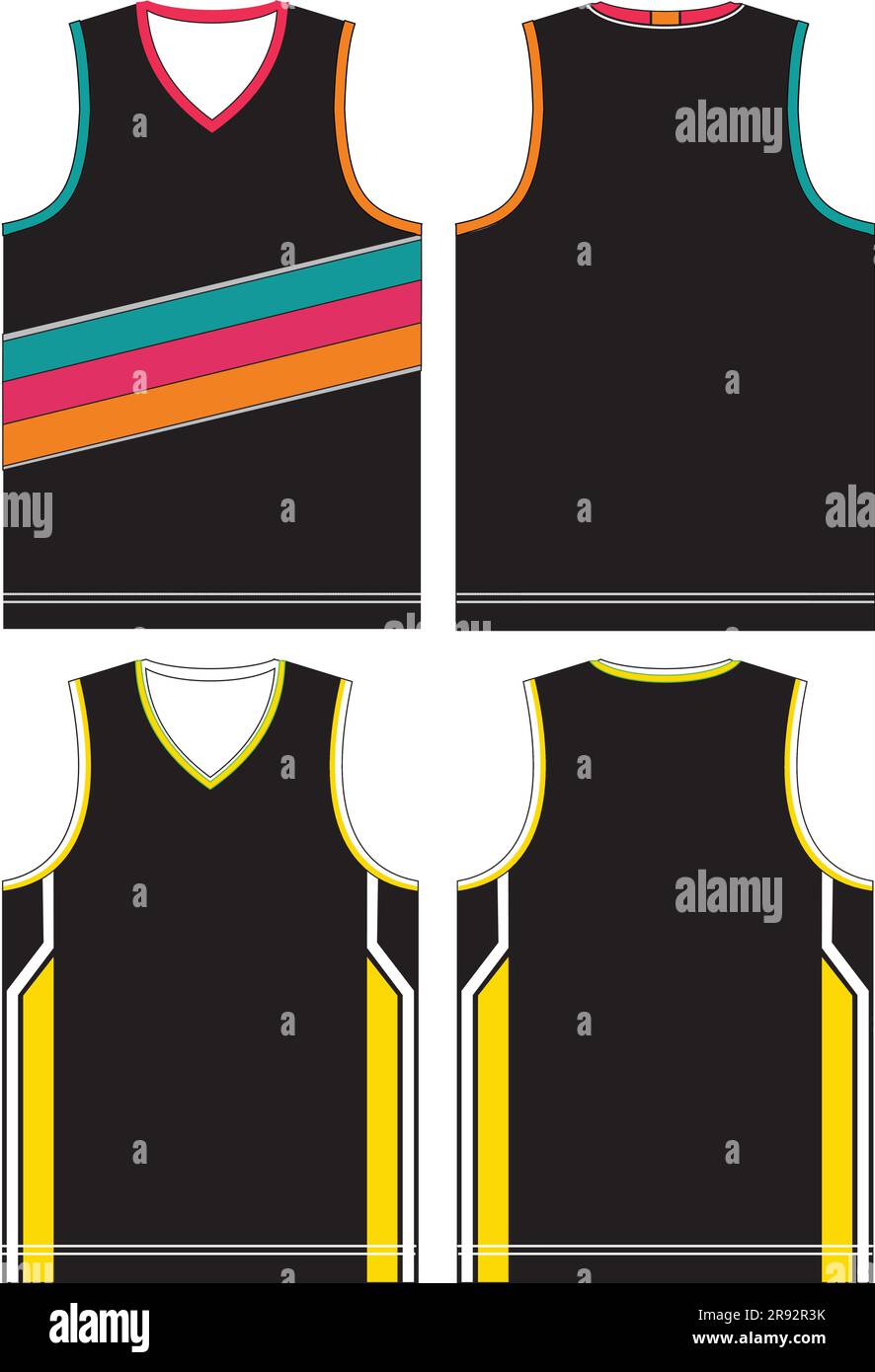 Basketball Jersey Mock ups templates Stock Vector Image & Art - Alamy
