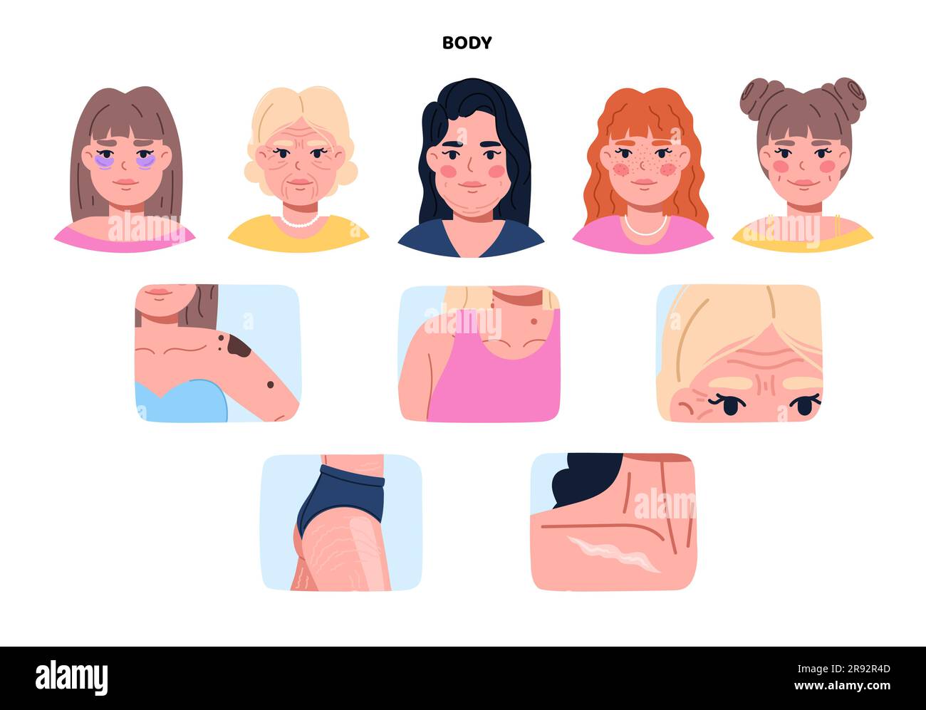 Set of human body elements Stock Vector Image & Art - Alamy