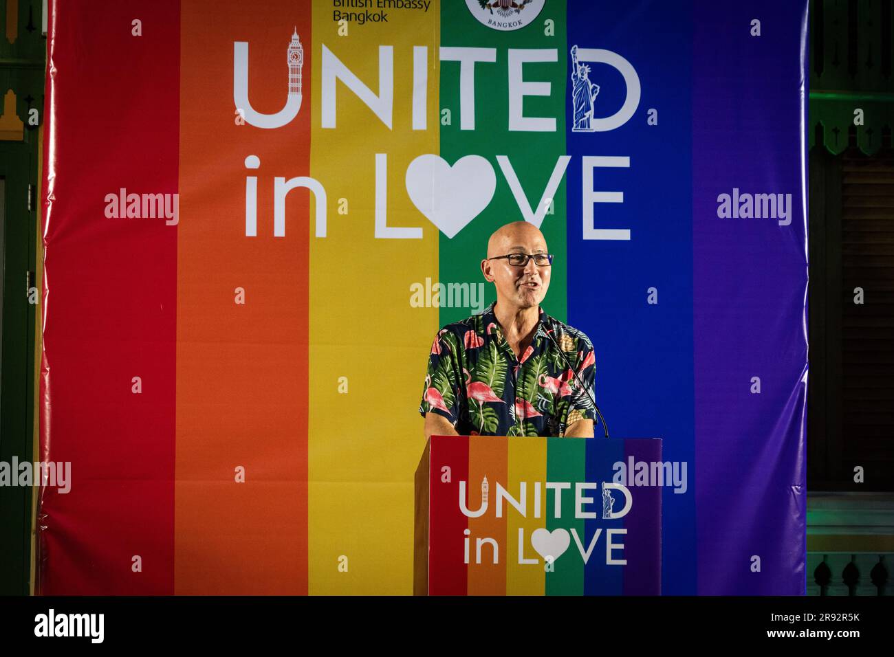 BANGKOK, THAILAND. JUNE 23- British Ambassador to Thailand Mark Gooding ...