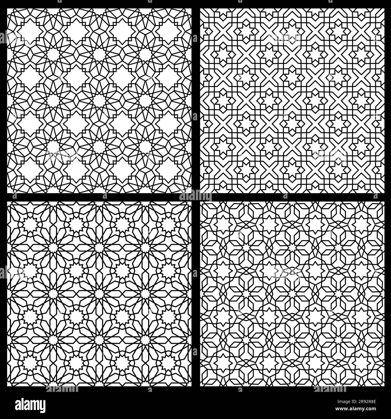 Mashrabiya arabesque arabic window islamic seamless pattern. Arabian ...