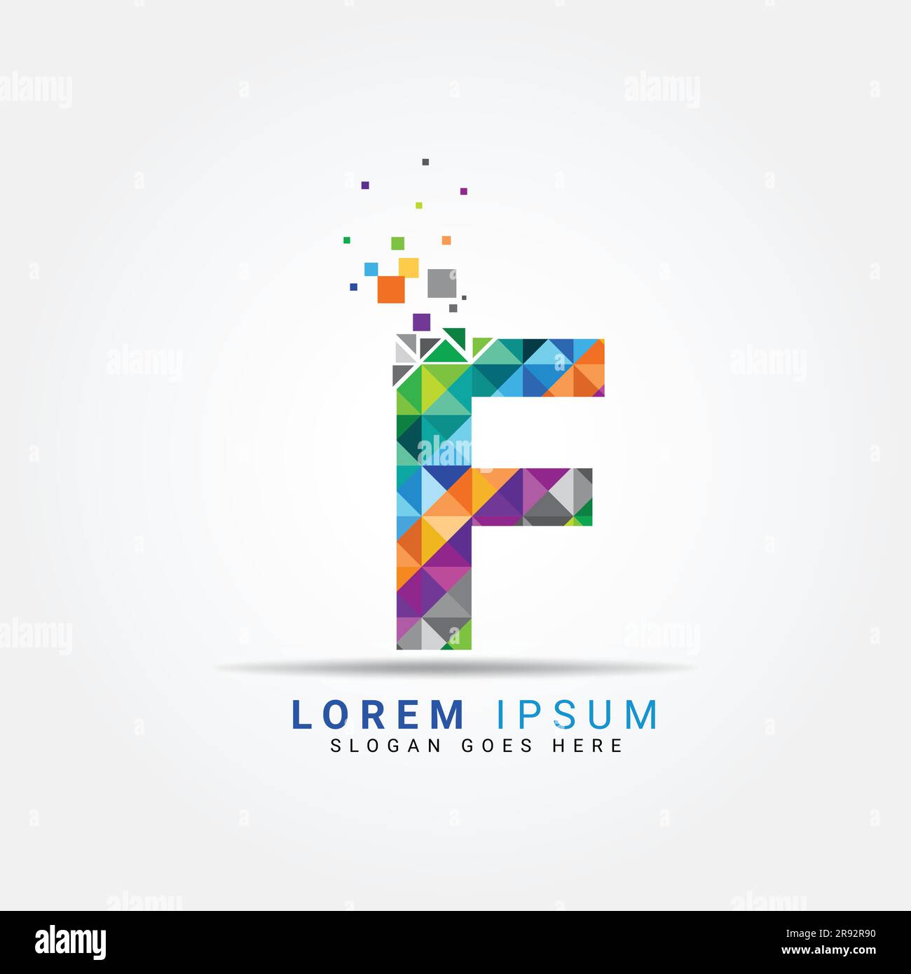 Font f vector vectors hi-res stock photography and images - Alamy