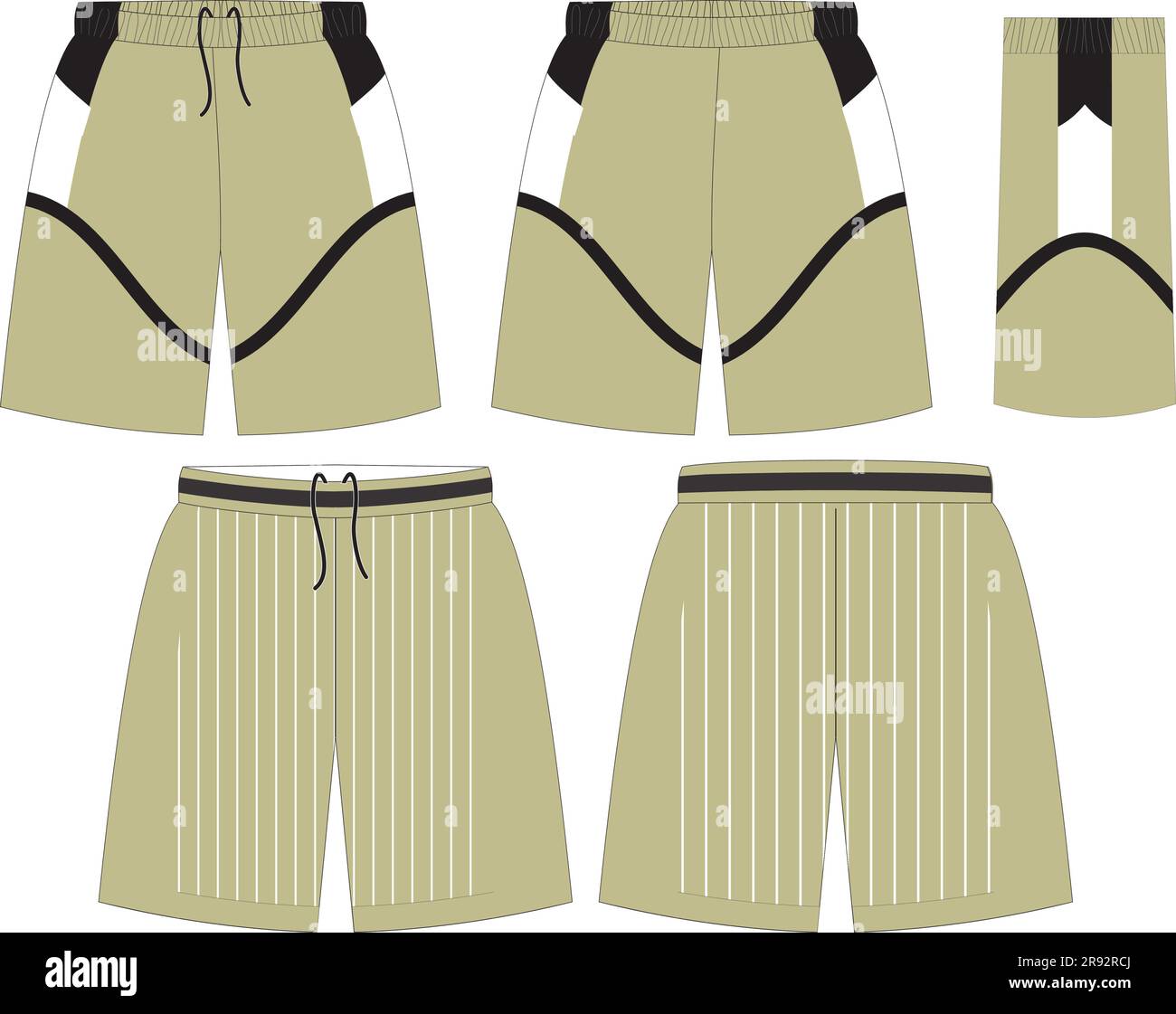 Basketball Shorts Mock ups Templates Stock Vector Image & Art - Alamy