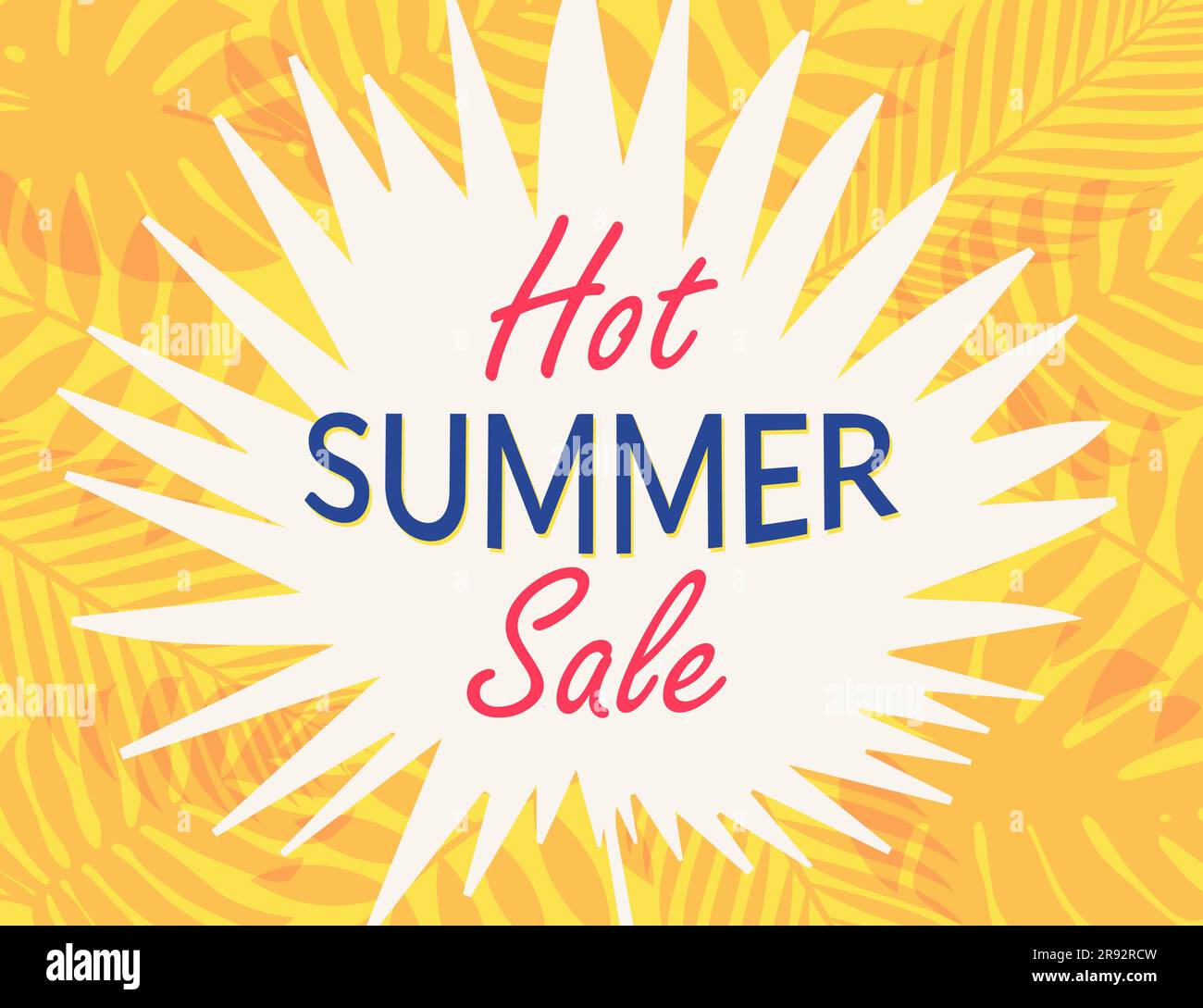 Hot Summer Sale banner. Trendy texture. Season vocation, weekend ...