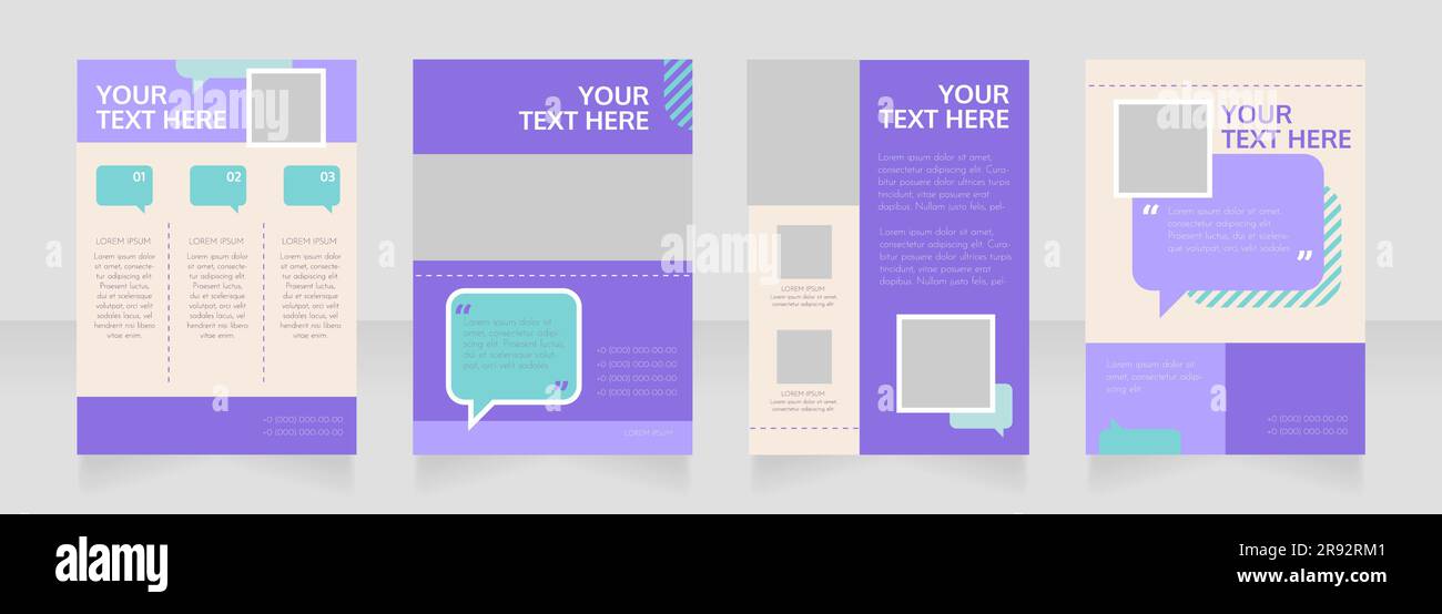 Retail service blank brochure layout design Stock Vector Image & Art ...