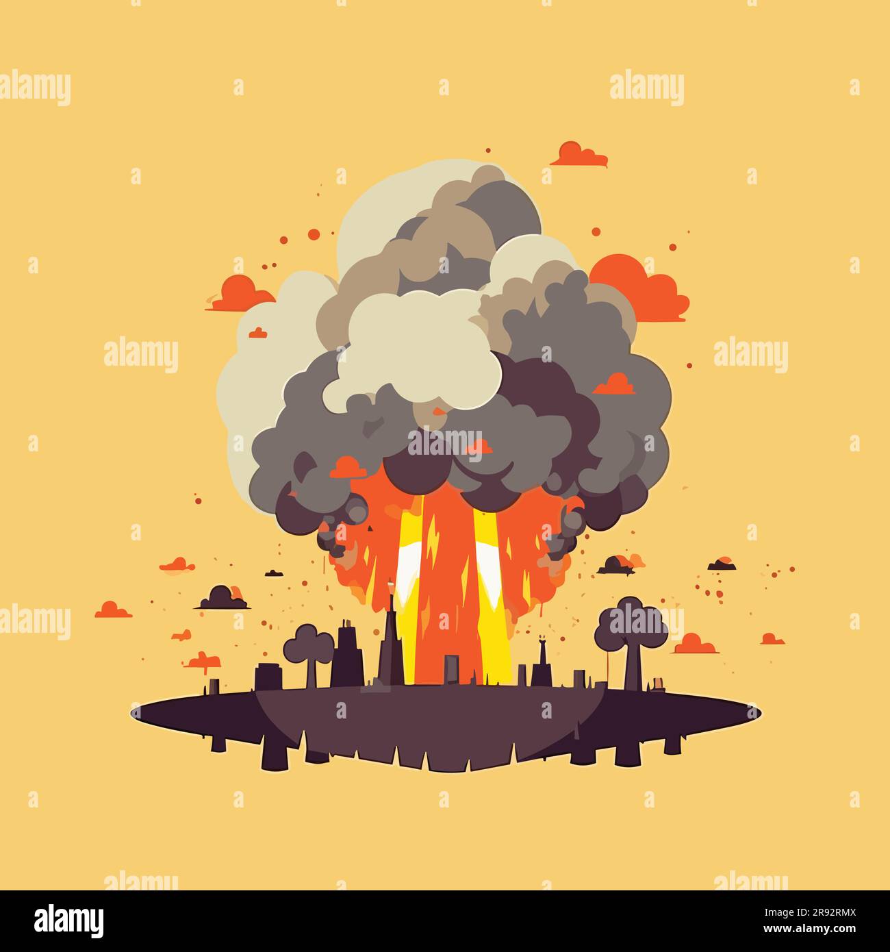 Industrial cooling tower Stock Vector Images - Alamy