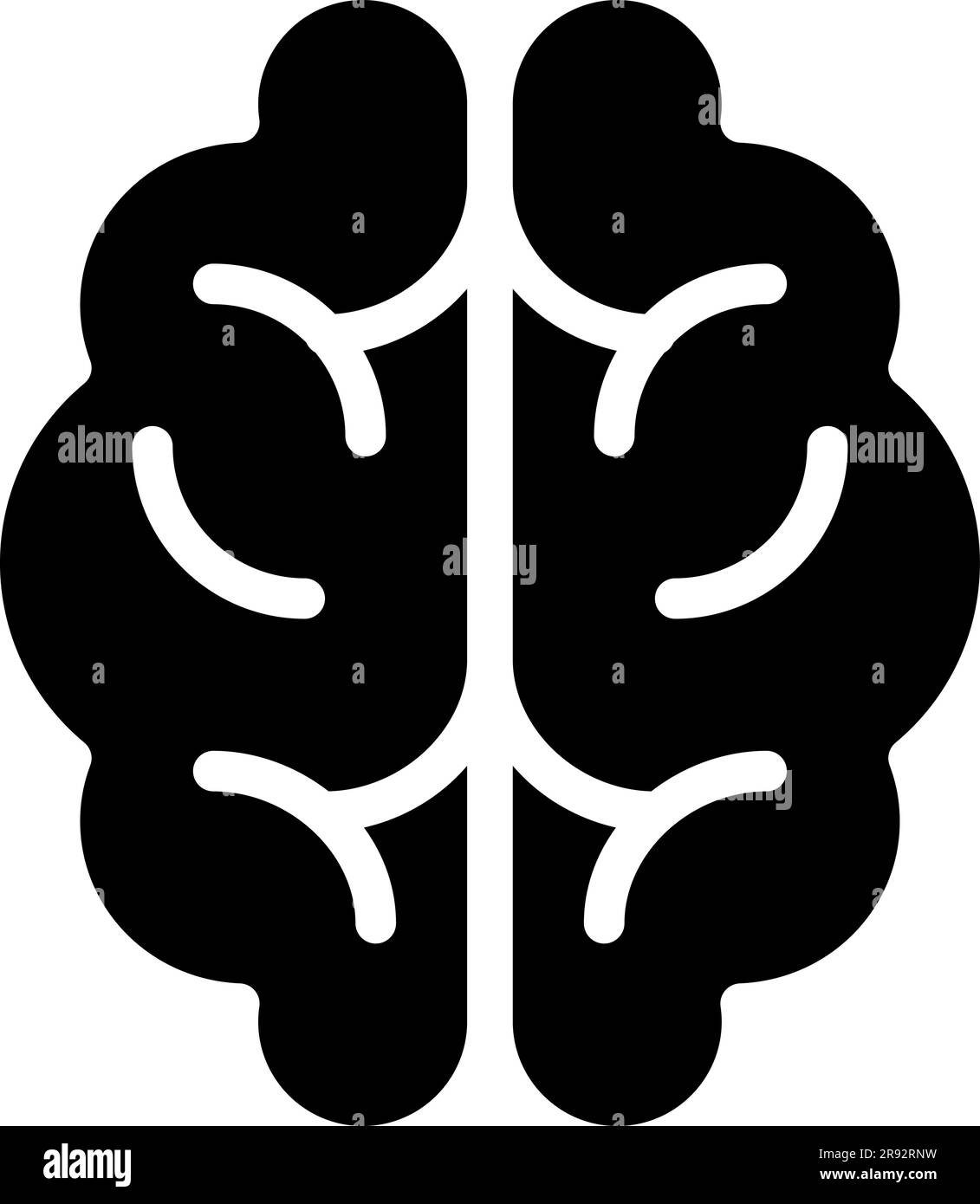 Human brain black glyph icon Stock Vector Image & Art - Alamy