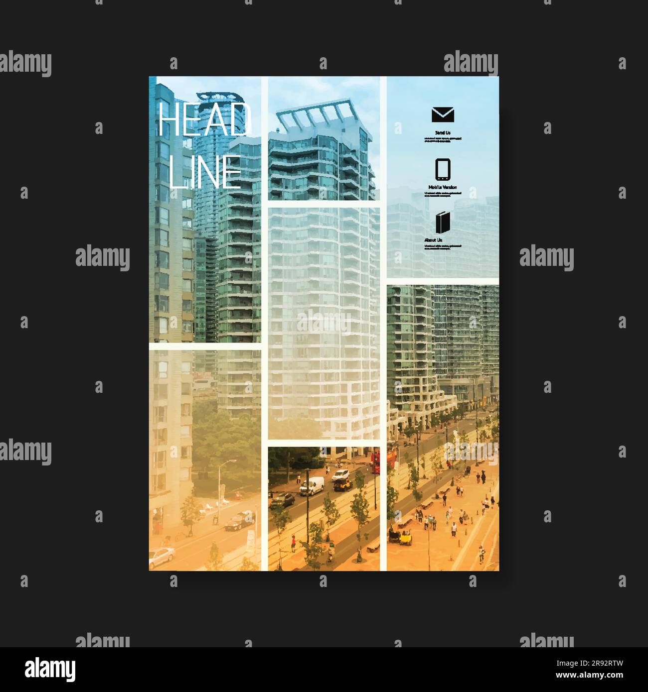 Modern Style Flyer or Cover Design for Your Business with Urban Theme ...