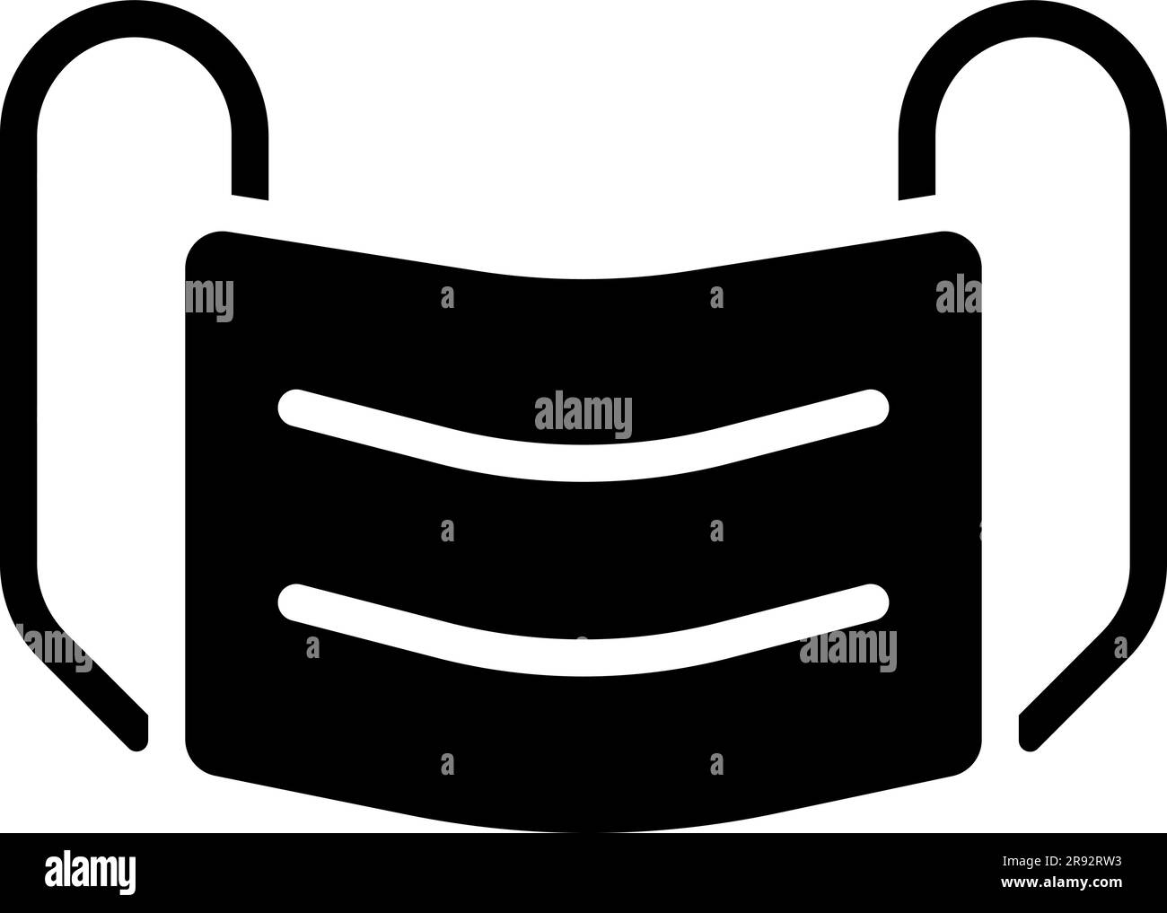 Black surgical mask Black and White Stock Photos & Images - Alamy
