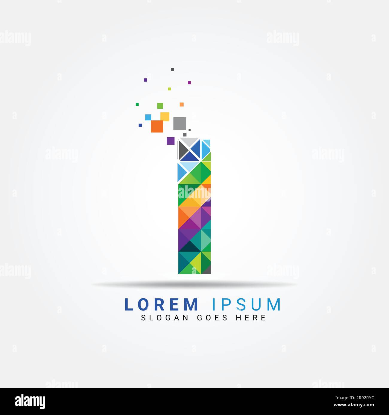 Letter i tech logo Stock Vector Images - Alamy