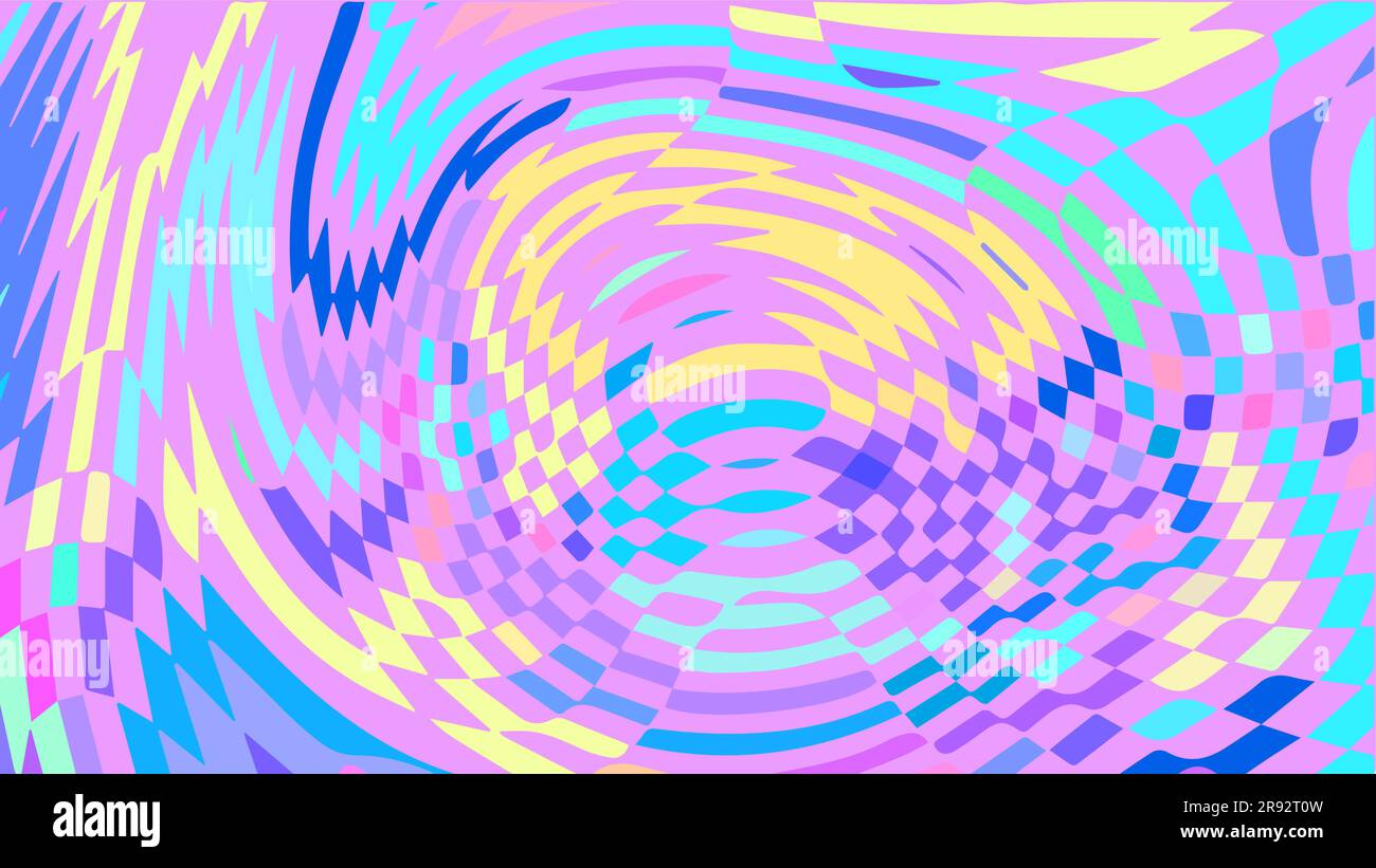 Trippy checkered holographic pattern. Psychedelic background. Groovy ...