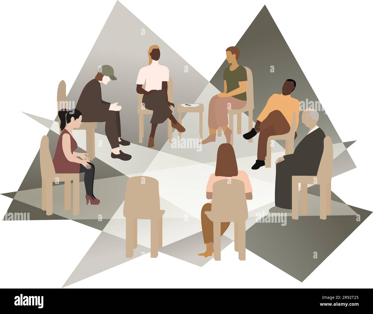 Support group for people with mental illnesses. Group therapy session ... Support group for people with mental illnesses. Group therapy session ...