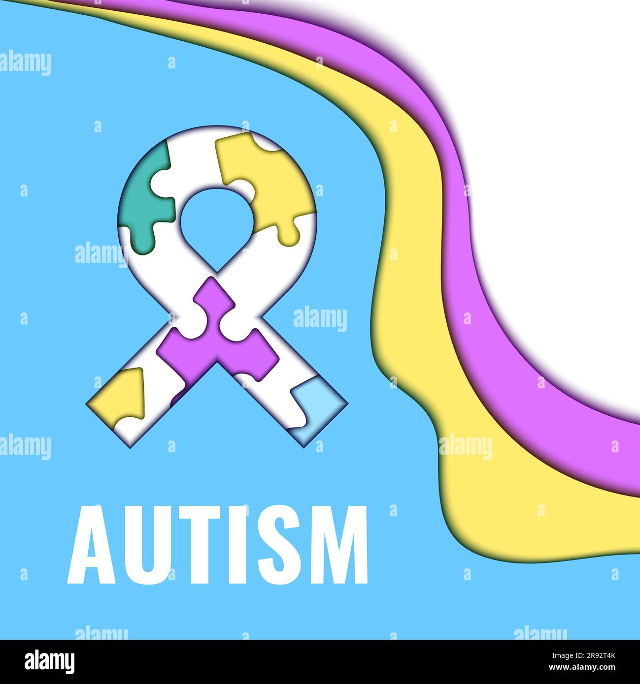 Autism awareness, conceptual illustration Stock Photo - Alamy