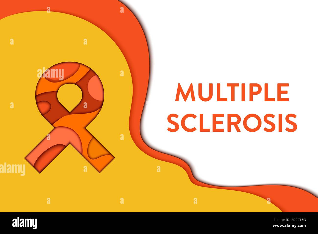 Multiple sclerosis awareness, conceptual illustration Stock Photo - Alamy