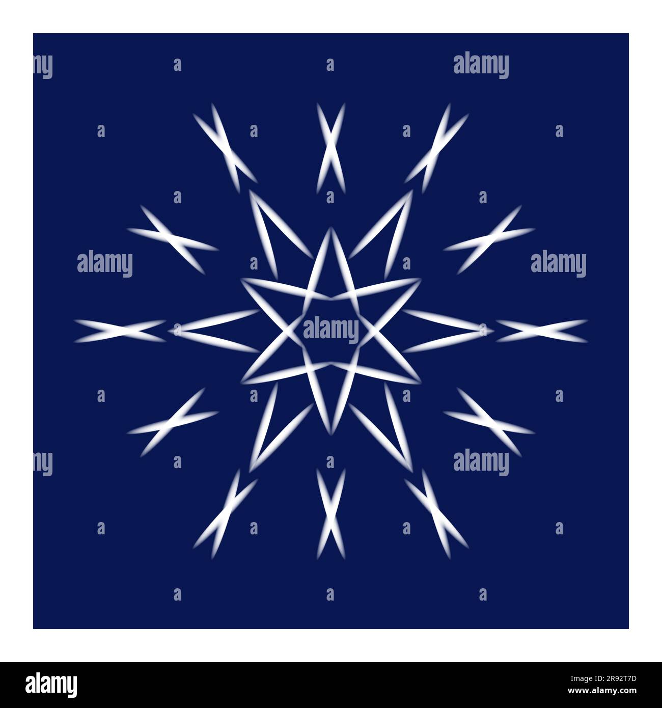 Snowflake Icon or design element Vector illustration Stock Vector Image ...