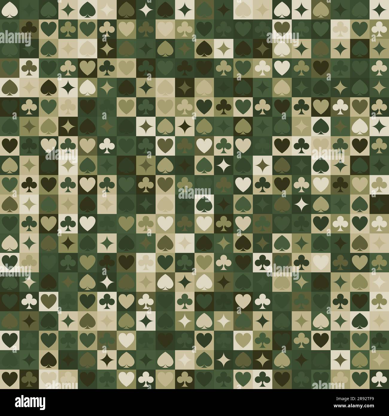Vector playing cards suits seamless patterns. Backgrounds card suits ...
