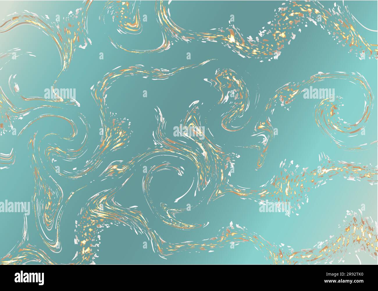 Golden swirl abstract background Artistic design Horizontal vector ...
