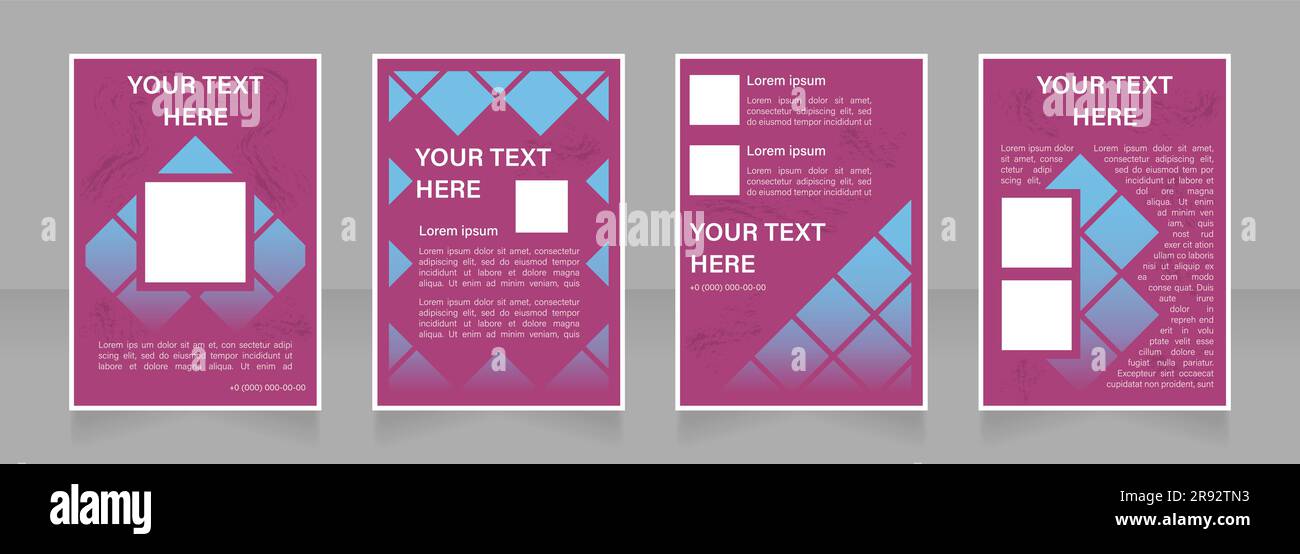 Product advertisement blank brochure layout design Stock Vector Image ...