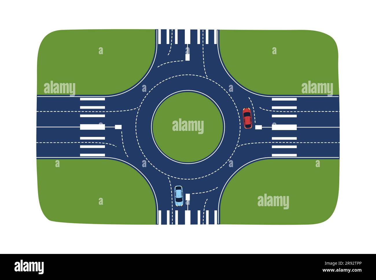 Cars pedestrian crossroads Stock Vector Images - Alamy