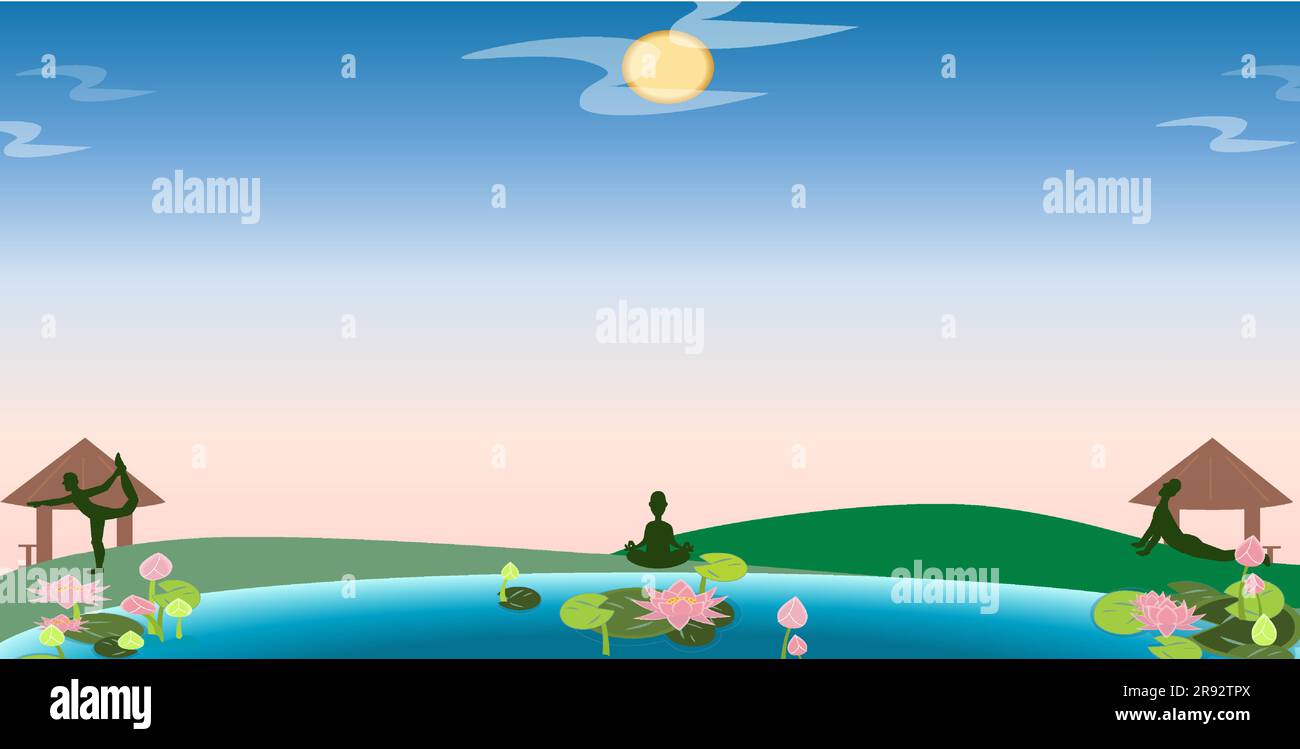 International Yoga Day background,Activity the exercise by yoga Stock ...