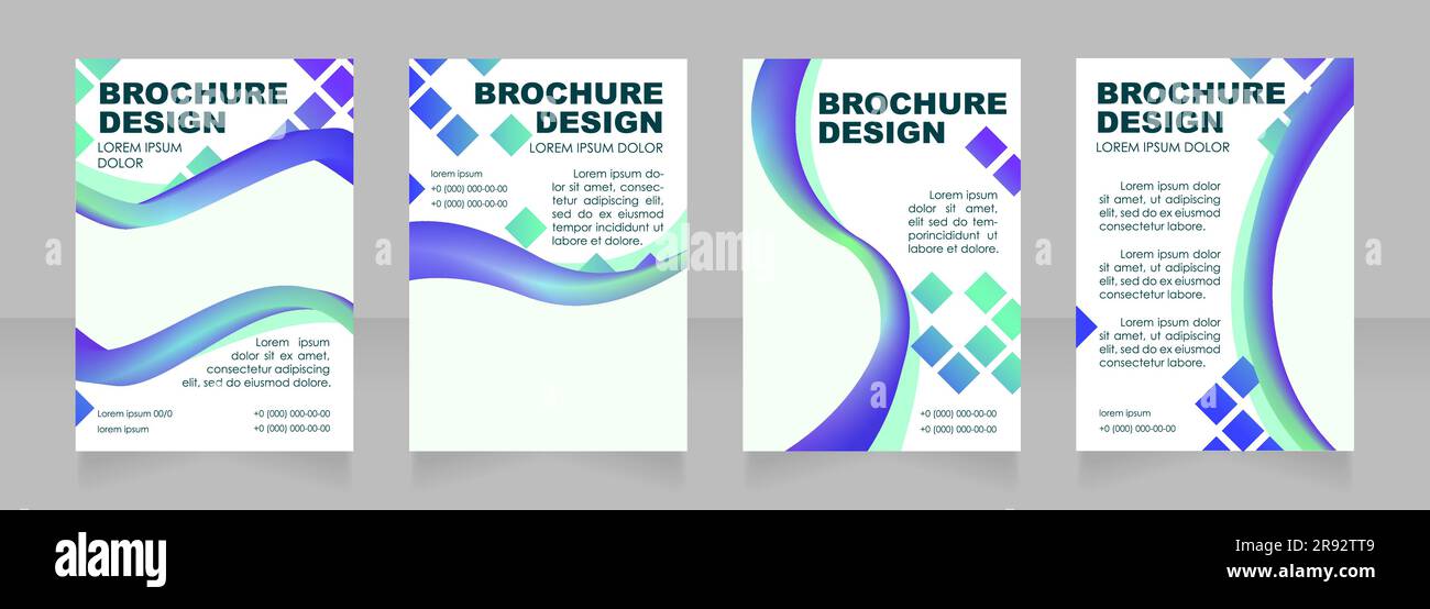 Gallery opening presentation blank brochure layout design Stock Vector ...