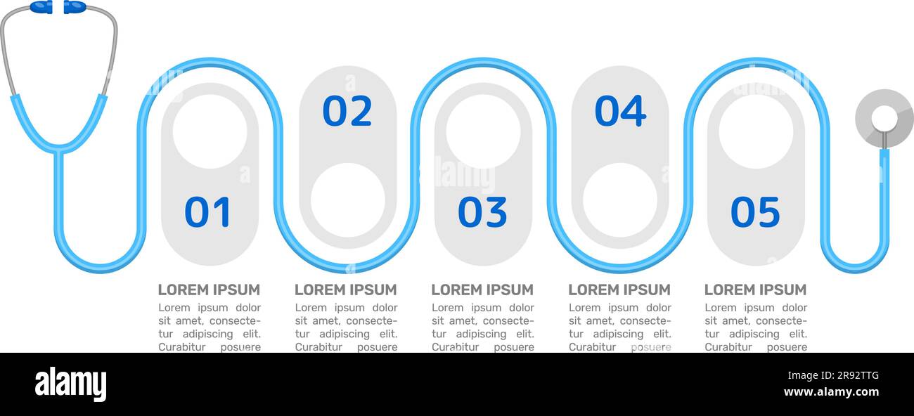 Patient check up blue infographic chart design template Stock Vector ...