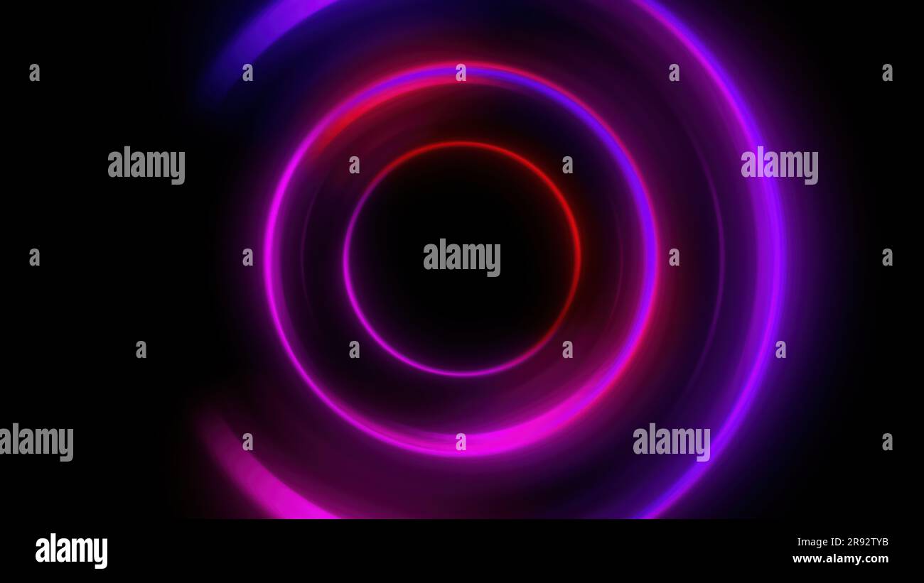 Luminous swirling glowing circles. Computer generated 3d render Stock ...