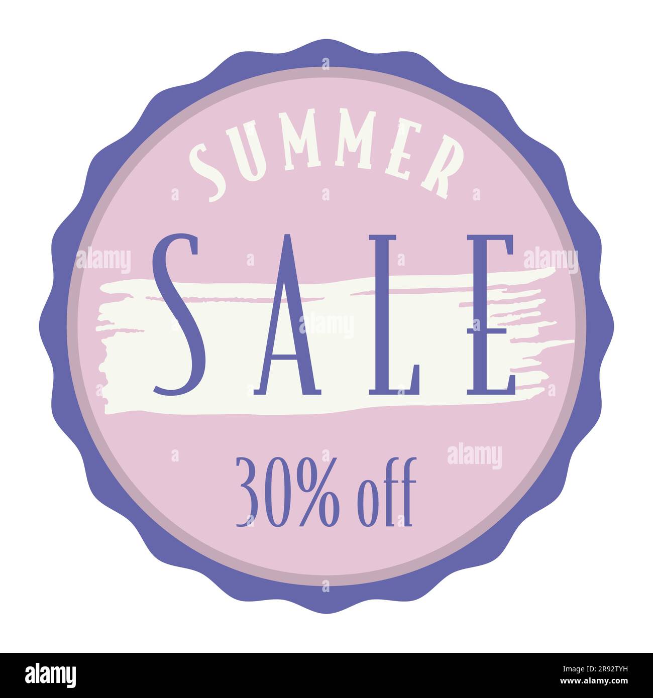 Circle sale banner template Vector illustration. Isolated on white ...