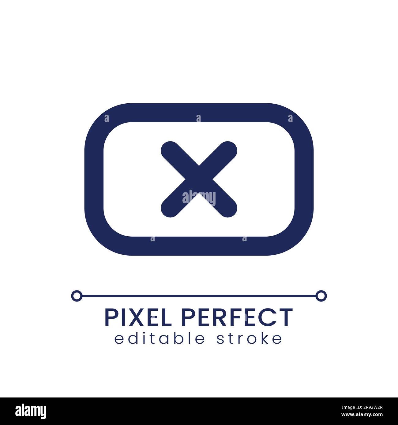 Remove background pixel perfect linear ui icon Stock Vector Image & Art - Alamy