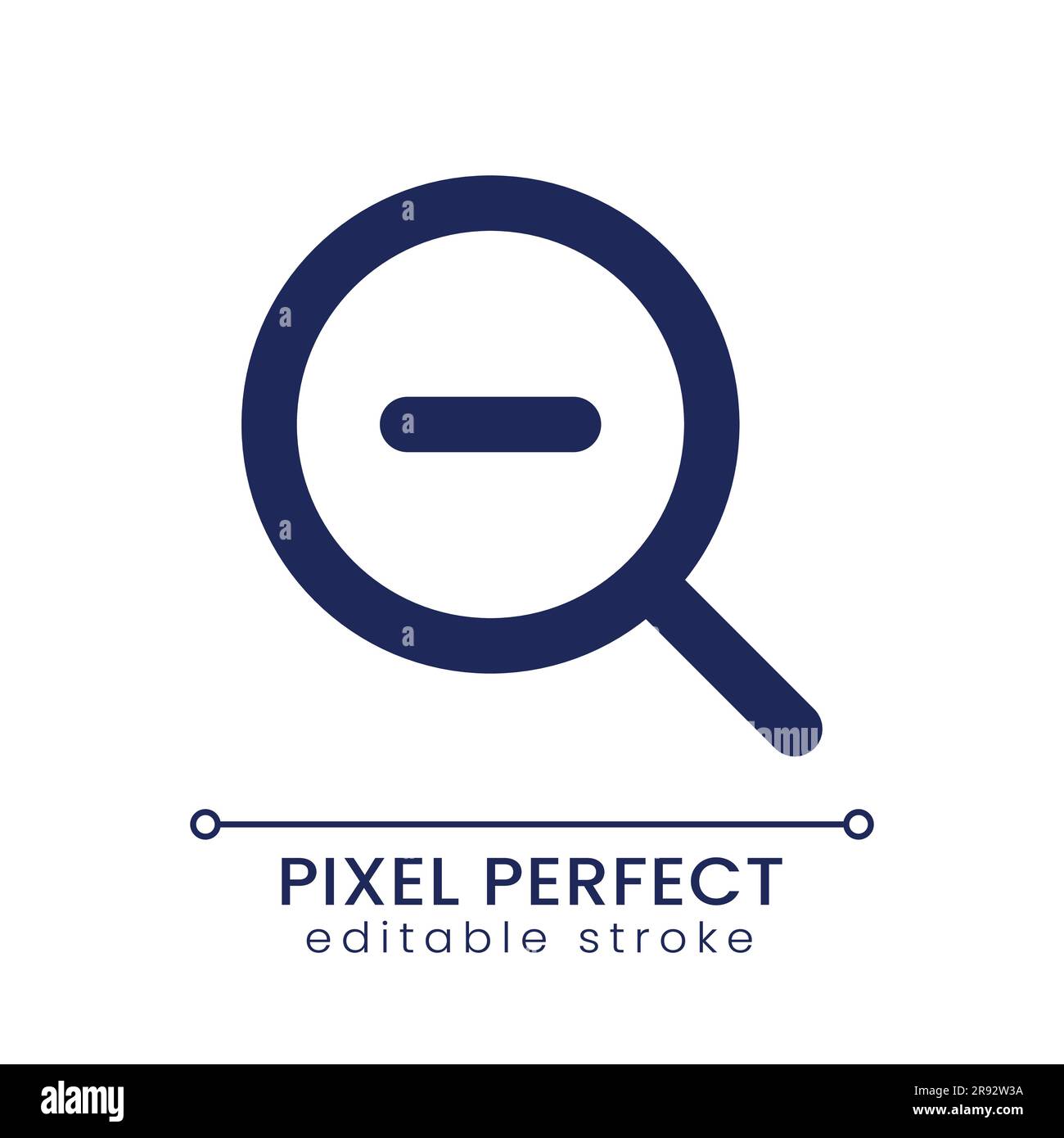 Zoom out transition pixel perfect linear ui icon. Video editing menu ...