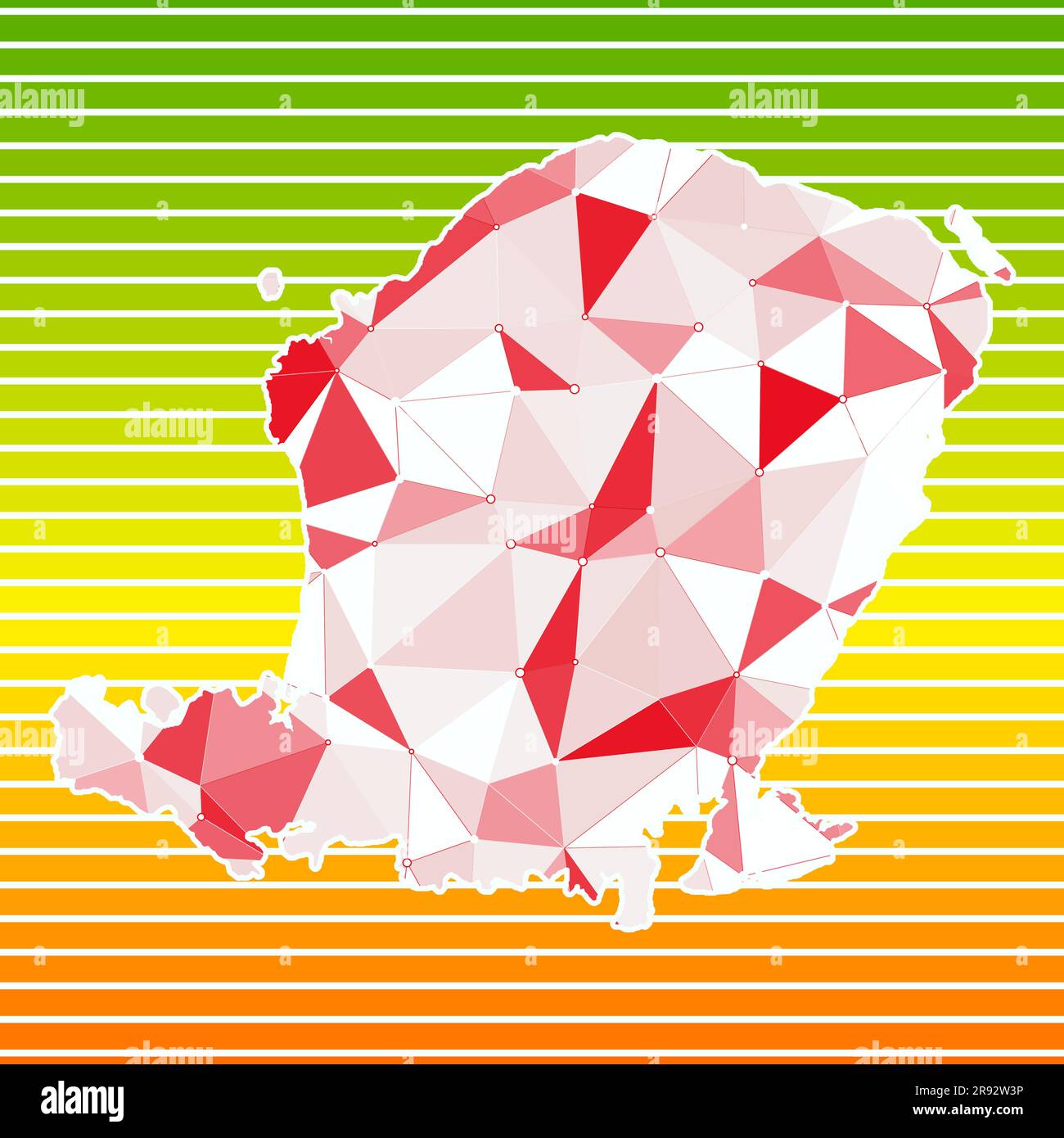 Lombok vector illustration. Lombok design on gradient stripes ...