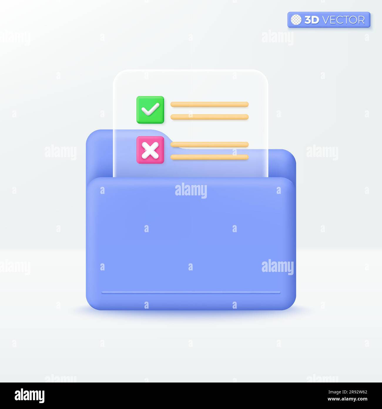 Folder with transparency file icon symbol. resume, order, exam paper, comfortable searching ...