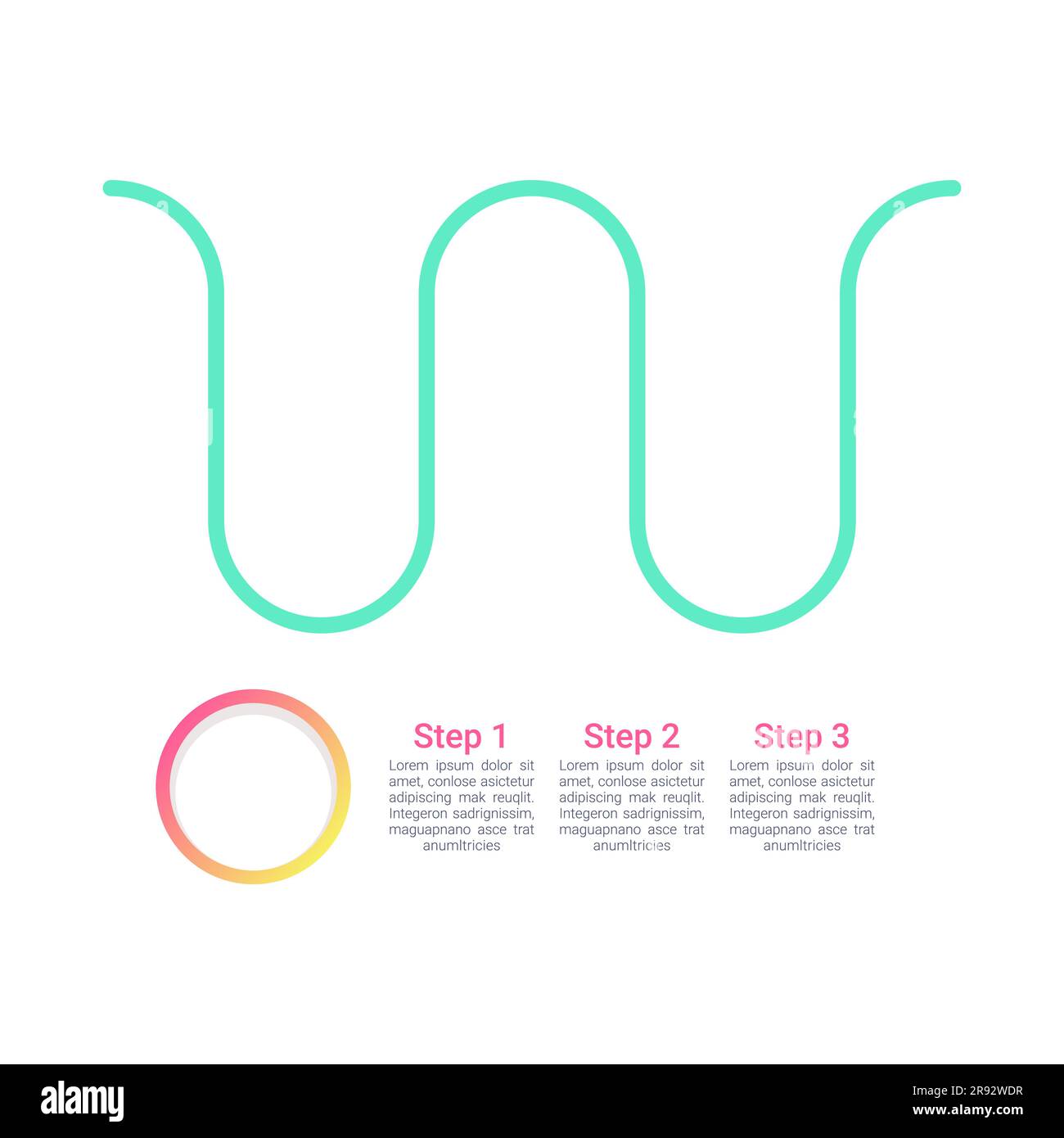 Positive mindset infographic chart design element set Stock Vector ...