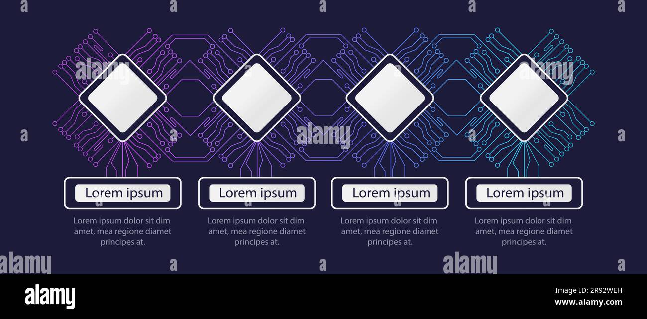 Hardware maintenance infographic chart design template Stock Vector ...