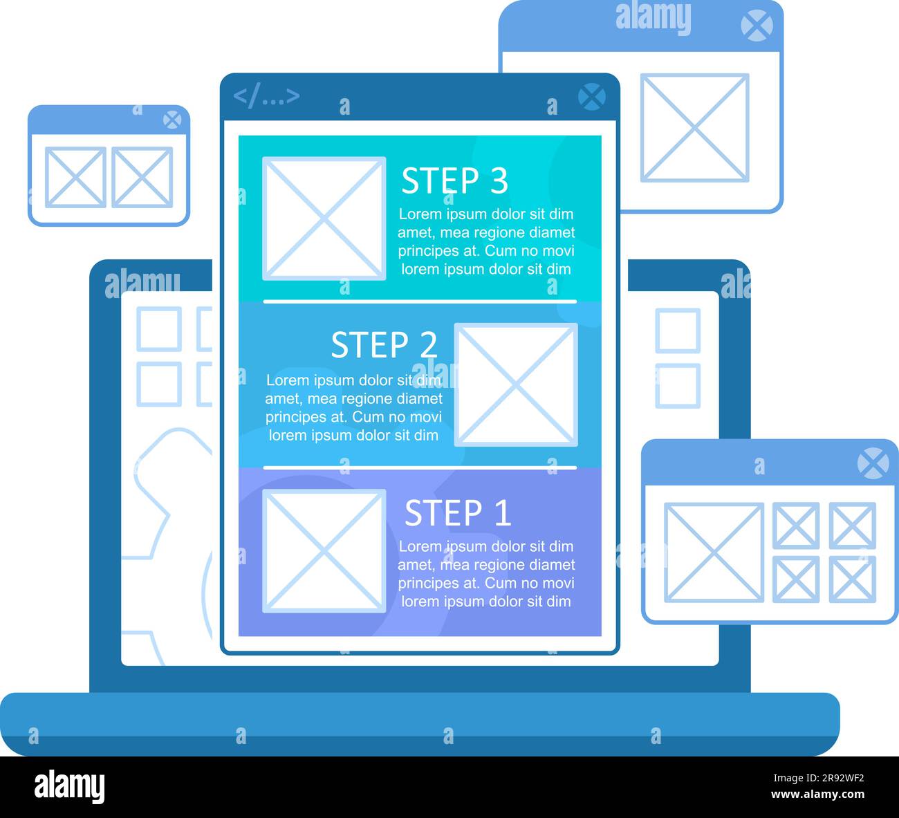 Site structure infographic chart design template Stock Vector Image ...