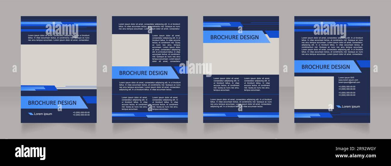 Prepaid cards variety blank brochure layout design Stock Vector Image ...