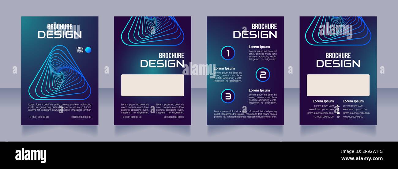 Business process optimization blank brochure design Stock Vector Image ...