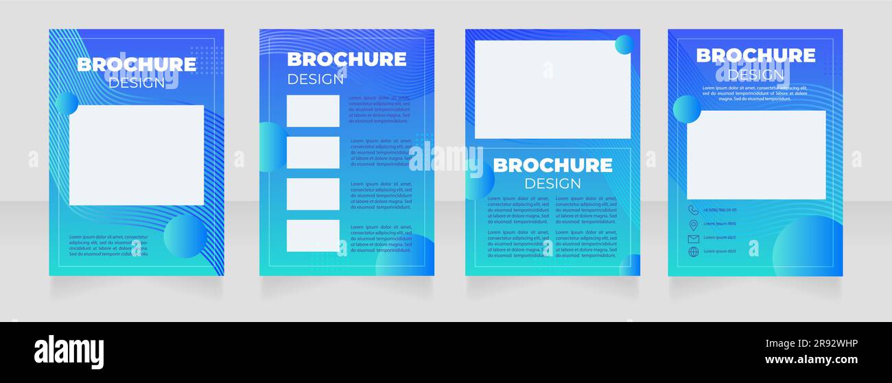 Visual effects artist course blank brochure layout design Stock Vector ...