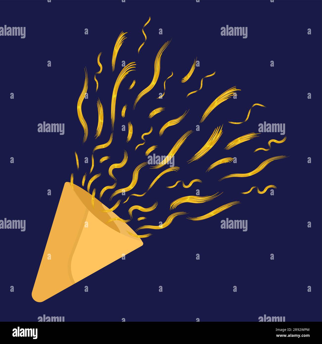 Golden fireworks Party holiday design element Invitation card design ...