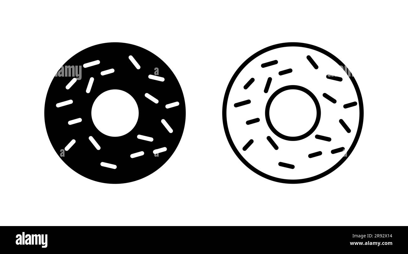 Donut icon vector. doughnut icon. donut logo Stock Vector Image & Art ...