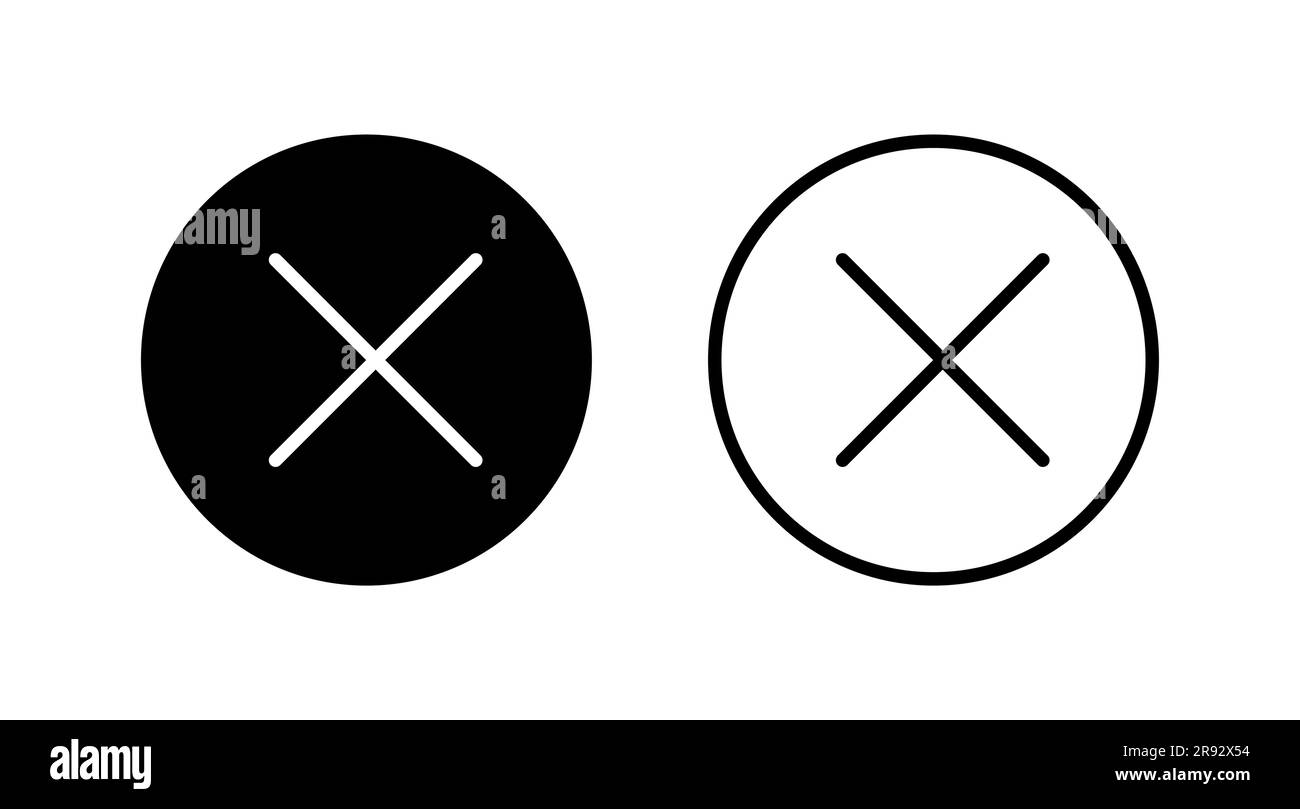 Close vector icon. Delete icon. remove, cancel, exit symbol Stock ...